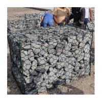 China Galvanized Gabion Wire Mesh Box 60x80mm Aperture PVC Coating Hexagonal Shape for sale