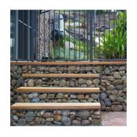 China Square Hole Galvanized Welded Gabion Wire Mesh Stone Basket for Garden Fence Proction for sale