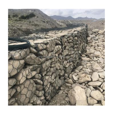 China Galvanized PVC Coated Gabion Cage Box Wire Mesh for Retaining Wall and Wall Protection for sale