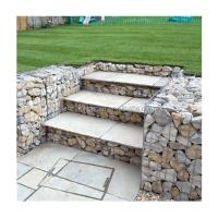 China Galvanized / PVC Coated Gabion Cage Durable Gabion Stone Basket for sale