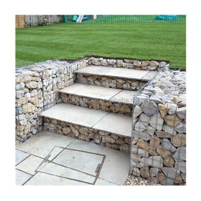 China Galvanized / PVC Coated Gabion Cage Durable Gabion Stone Basket for sale