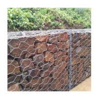 China Galvanized Woven Gabion Mesh for Long-lasting Retaining Walls 2.0mm-4.0mm Wire Gauge for sale