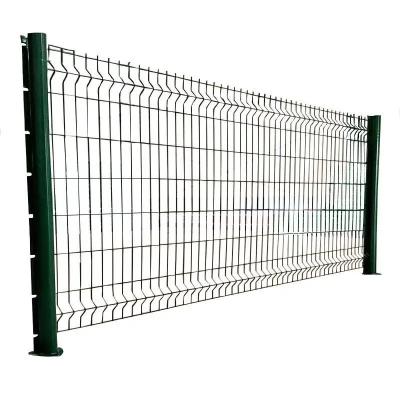 China 1.2mm Post Thickness Steel Fence Panels for Home Garden V Folds Welded Mesh Fence for sale
