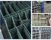 China 1.2mm Post Thickness Steel Fence Panels for Home Garden V Folds Welded Mesh Fence for sale