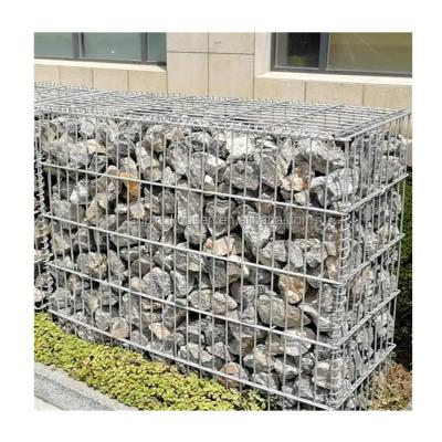 China Square Hole Gabion Cages Hot-Dipped Galvanized Material for Stone Cage Gabion Boxes for sale
