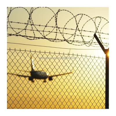 China Highway Fence Metal Type Steel PVC Coated High Security Anti Climb Airport Fence for sale