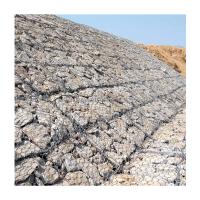 China Marine and Seawall Protection Galvanized 2x1x1m Gabion Wall Basket Mattress Cage 60x80mm for sale