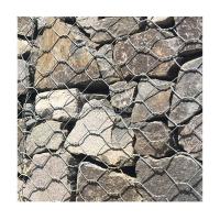 China 80x100mm Aperture PVC Coated Gabion Box Wire Fencing for TT/Western Union Payment Term for sale