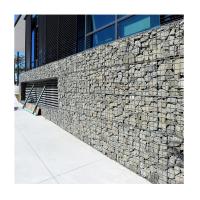 China 100*50*30 Aperture PVC Coated Gabion Baskets for Stones Silver Green Gray Blue Yellow for sale