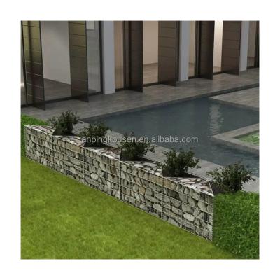 China Galvanized PVC Coated Welded Gabion Basket Wall for Aesthetic and Sturdy Construction for sale
