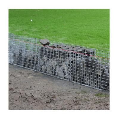 China Proction Welded Gabion Boxes Galvanized Gabion Baskets Stone Cage Wire Mesh 100*100*50 for sale