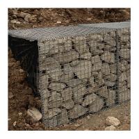 China Proction Welded Gabion Boxes Galvanized Gabion Baskets Stone Cage Wire Mesh 100*100*50 for sale
