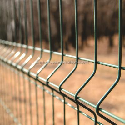 China PVC Coated Galvanized 3D Metal Fence Panels for Road Garden Land School Playground for sale