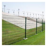 China 1.5mm or 2.0mm Post Thickness Pvc Coated Welded Wire Mesh Fence Panels for Boundary Wall for sale