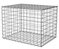 China Gabion Wall Construction with PVC Coated Gabion Wire Mesh Baskets Aperture 100*100*50 for sale