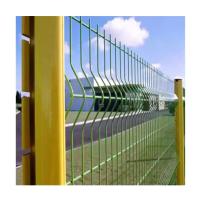 China Rectangle Fencing Galvanized Wire Mesh Fence for Curved Mesh Sale Triangle Bended Fence for sale