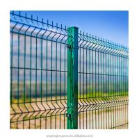 China Rectangle Fencing Galvanized Wire Mesh Fence for Curved Mesh Sale Triangle Bended Fence for sale