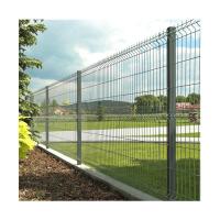 China Low Carbon Steel Wire Hot Dipped Galvanized 3D Curved Fence for Garden and Arena Sale for sale