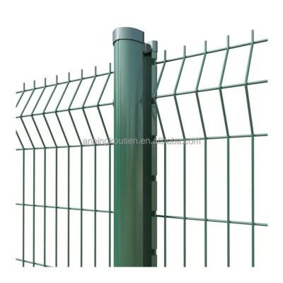 China Sustainable Heat Treated Pressure Treated Wood 3D Welded Wire Mesh Fence for Backyard for sale