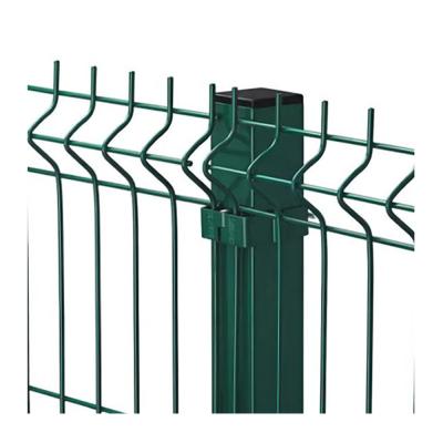 China 3D Curved Bending PVC Coated Galvanized Iron Steel Wire Mesh Fence for Airport Security for sale