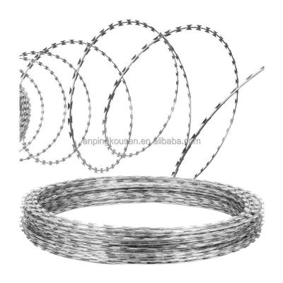 China Galvanized/PVC Coated Razor Barbed Wire Mesh Fence for Prison Security at Affordable for sale