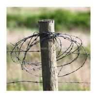 China 20m/25m/30m/50m Length Galvanized Barbed Wire Mesh Stainless Steel Barb Wire Fence Roll for sale