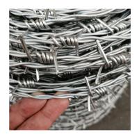 China Galvanized/PVC Coated Barbed Wire Mesh for Protection of Grassland Boundary on Railway for sale