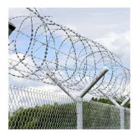 China Cross Razor Galvanized Concertina Razor Wire for Barbed Wire Fence 20m/25m/30m/50m/Roll for sale