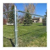 China Galvanized Chain Link Fence for Outside Garden Sports Ground in Hot Dip Galvanization for sale