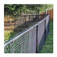 China Galvanized Chain Link Fence for Outside Garden Sports Ground in Hot Dip Galvanization for sale