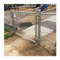 China Galvanized Chain Link Fence for Outside Garden Sports Ground in Hot Dip Galvanization for sale