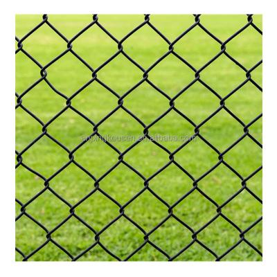 China Low Carbon Steel Wire Easily Diamond Mesh Cyclone Fence PVC Coated Chain Link Fence for sale