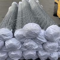 China Low Carbon Steel Wire Easily Diamond Mesh Cyclone Fence PVC Coated Chain Link Fence for sale