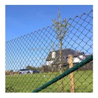 China 100ft Sport Game Chain Link Fence with Pvc Coated Frame Galvanized Wire Mesh Panel for sale