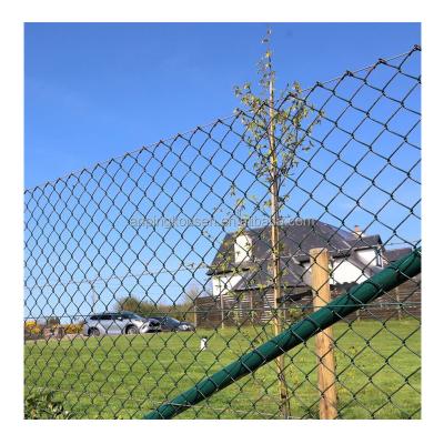 China 100ft Sport Game Chain Link Fence with Pvc Coated Frame Galvanized Wire Mesh Panel for sale