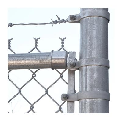 China 6 Feet High PVC Coated Cyclone Wire Mesh Chain Link Fence Long Lasting Fence Hardware for sale