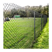 China 6 Feet High PVC Coated Cyclone Wire Mesh Chain Link Fence Long Lasting Fence Hardware for sale