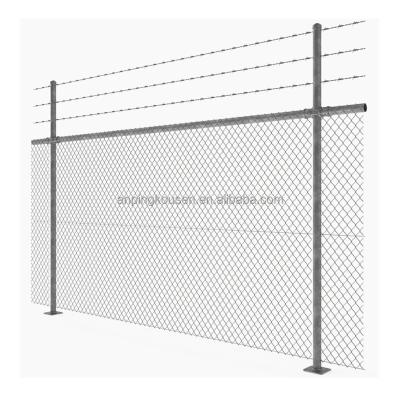 China Galvanized PVC Coated Chain Link Fence for Privacy in Metal Frame at an Affordable for sale