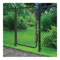 China Galvanized PVC Coated Chain Link Fence for Trellis Gates Made of Low Carbon Steel Wire for sale