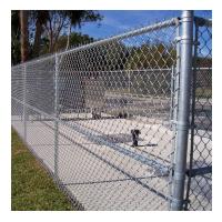 China Garden Fencing PVC Black Coated Chain Link Fence Panel made of Low Carbon Steel Wire for sale