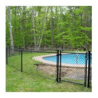 China Steel Chain Link Fence with Hot Dipped Galvanized Diamond Wire Mesh Coated Appearance for sale