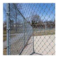 China Low Carbon Steel Wire Galvanized Chain Link Fence For Sports Ground With Customized Size for sale