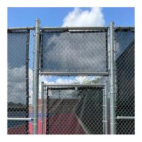 China Galvanized PVC Coated Low Carbon Steel Wire Chain Link Fence for Farming in 50ft Roll for sale