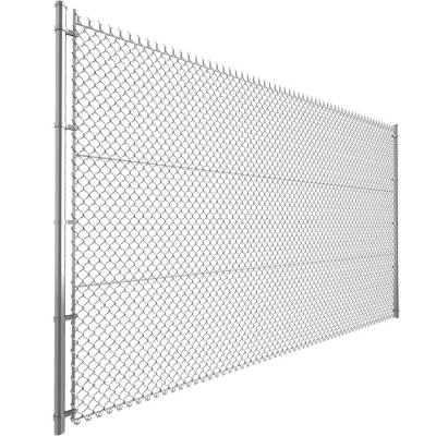 China Hot Dip Galvanized 6' Tall Diamond Hole Chain Link Iron Wire Mesh Fence for Livestock for sale