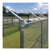 China Steel Chain Link Fencing Galvanized PVC Coated Wire Mesh Diamond Hole Cyclone Fence for sale