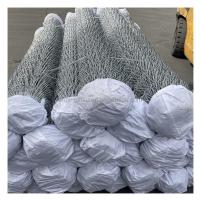 China Steel Chain Link Fencing Galvanized PVC Coated Wire Mesh Diamond Hole Cyclone Fence for sale