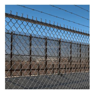 China Hot Dipped Galvanized PVC Coated Chain Link Fence with Customized Sizes and Options for sale