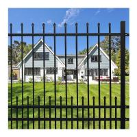 China Residential Security Fence Galvanized Durable Steel Panels with Pressure Treated Wood for sale