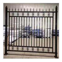 China Residential Security Fence Galvanized Durable Steel Panels with Pressure Treated Wood for sale