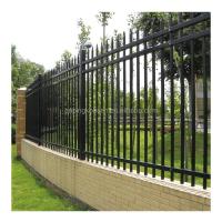 China Residential Security Fence Galvanized Durable Steel Panels with Pressure Treated Wood for sale